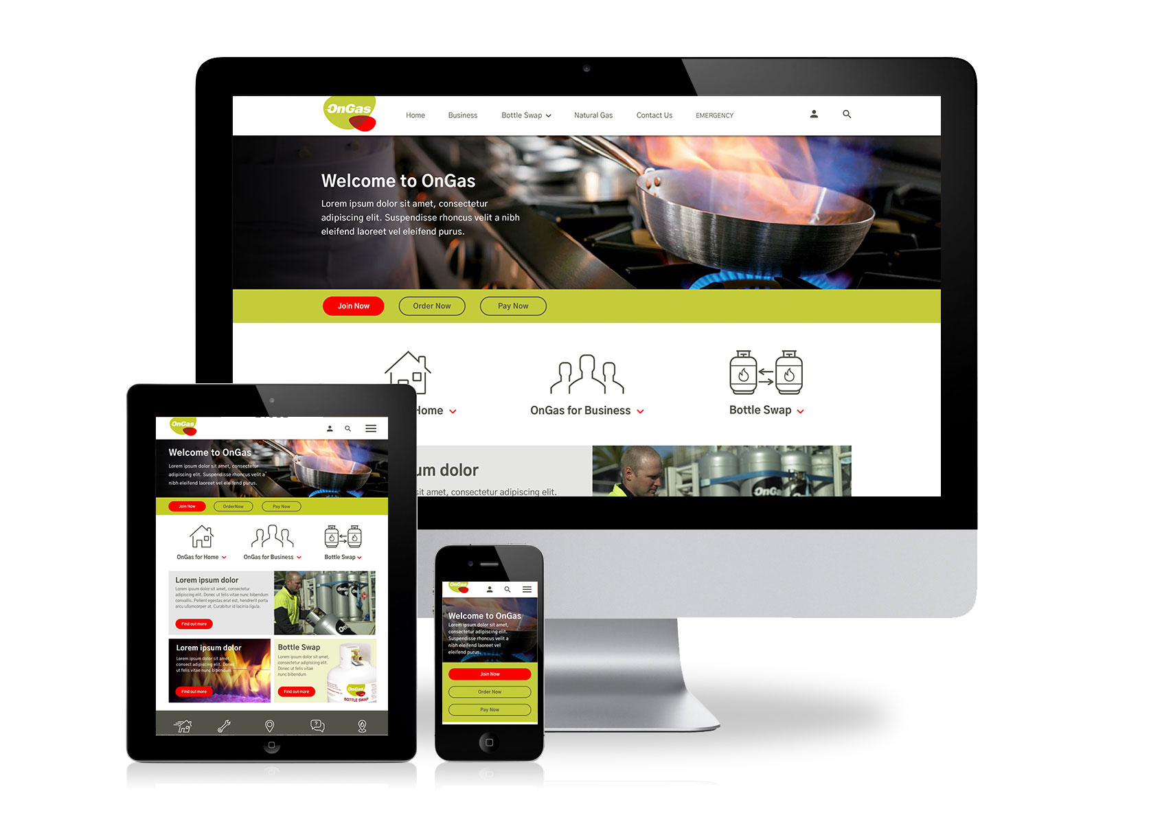 Ian Collins | Datacom – OnGas website UX/UI redesign